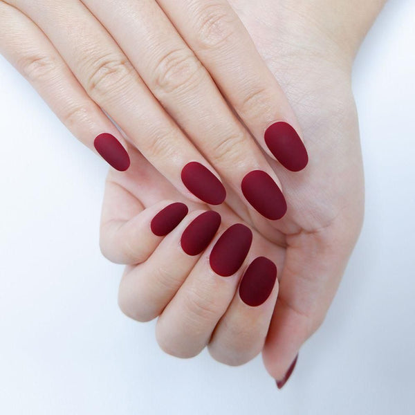 Red Matte Elegance – Beauty with Glow
